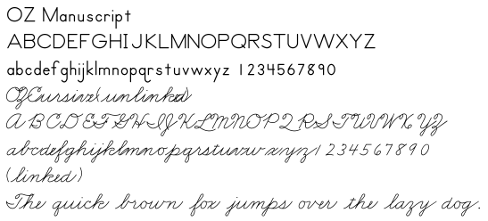 Zaner Bloser Online Fonts